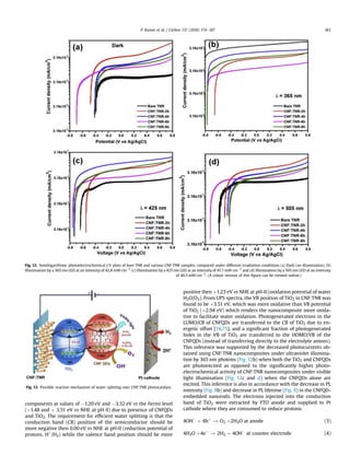 Arrays of TiO2 nanorods embedded with fluorine doped carbon nitride ...