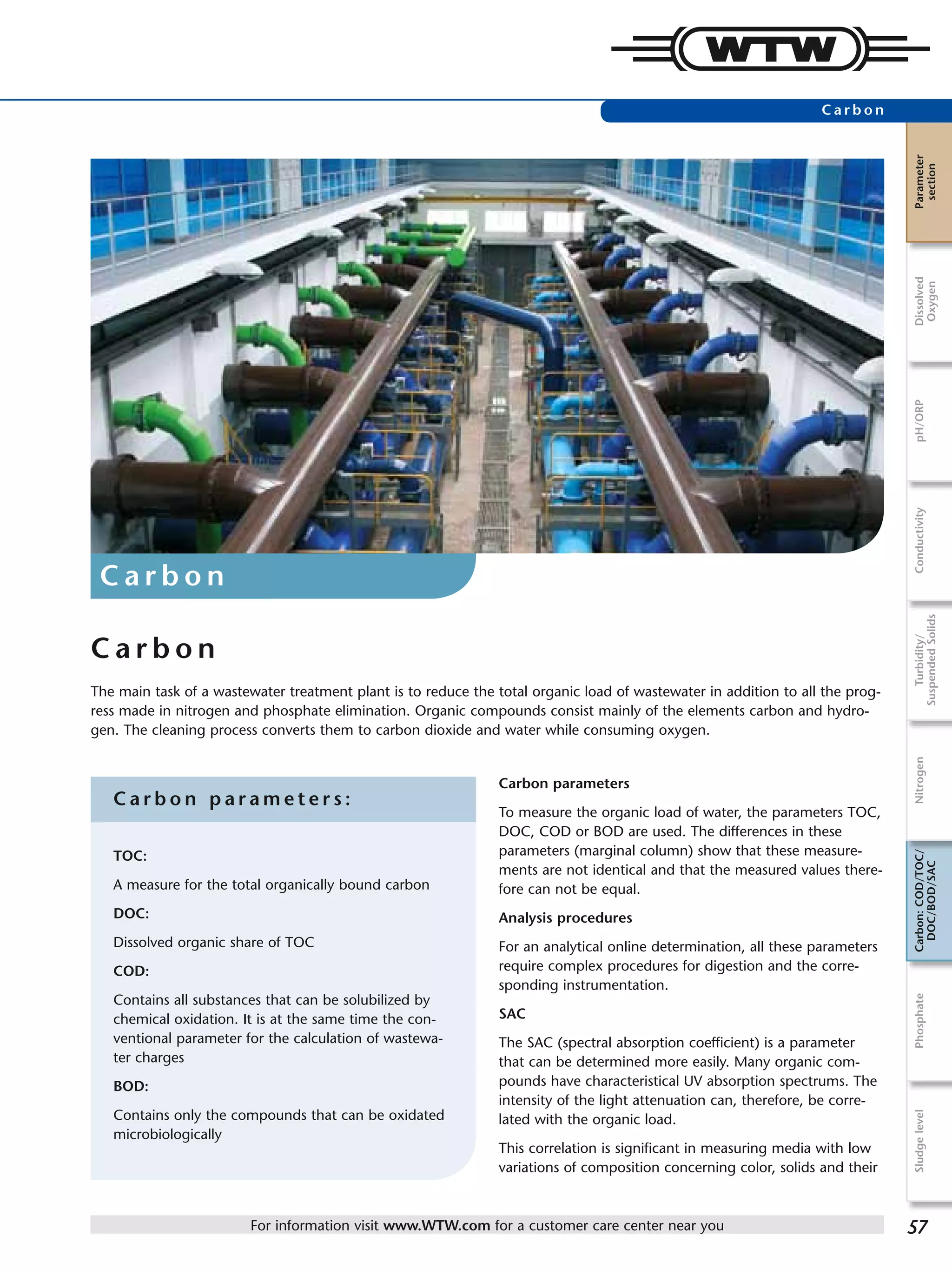Carbon analysis cod toc bod sensor-wtw | PDF