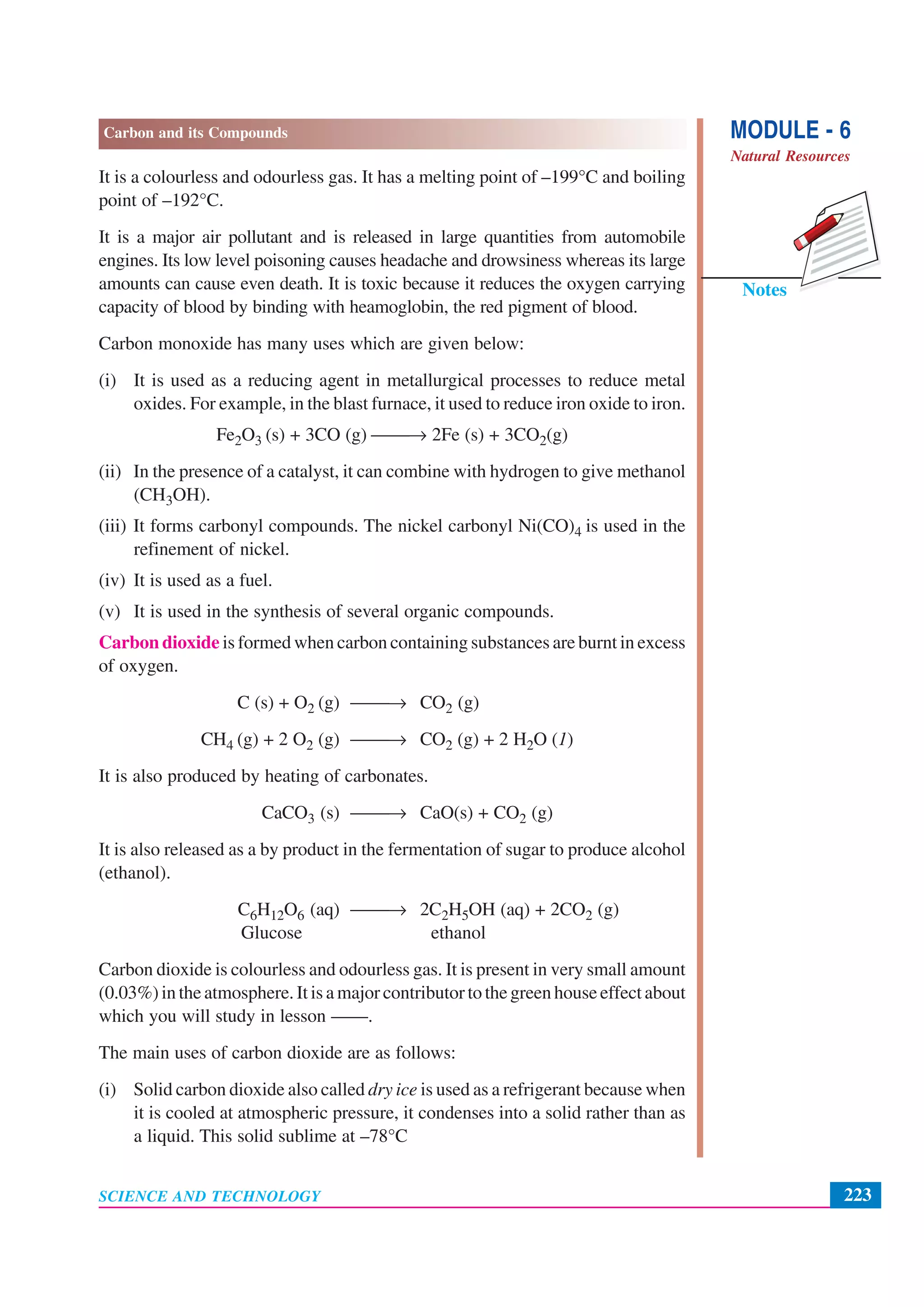 Carbon and its compounds | PDF