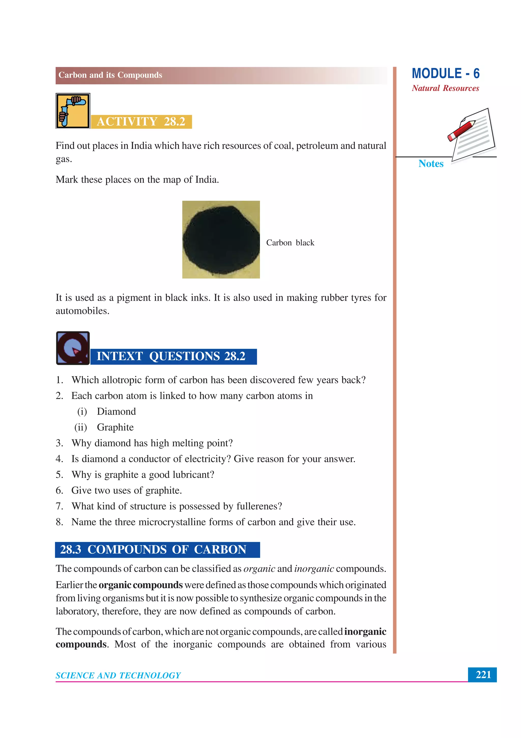Carbon and its compounds | PDF