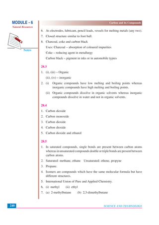 Carbon and its compounds | PDF
