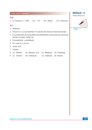 Carbon and its compounds | PDF
