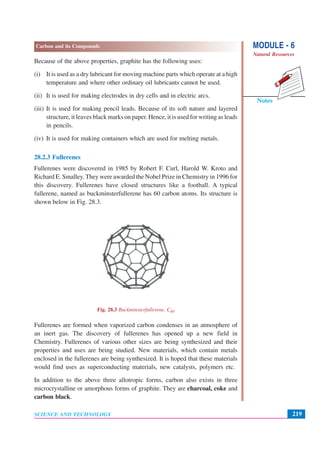 Carbon and its compounds | PDF