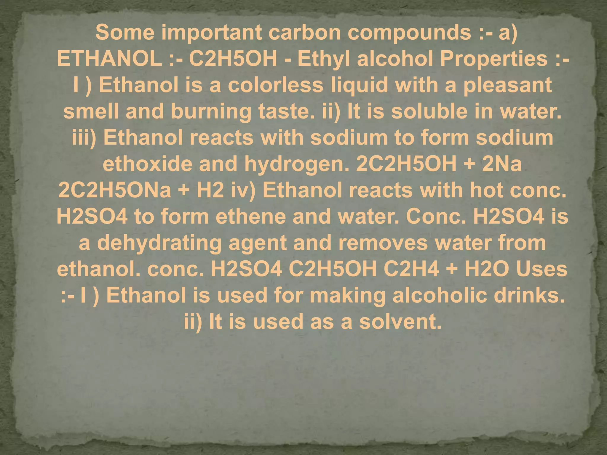 Carbon and its compounds | PPTX