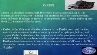 Carbon and its compounds [autosaved] | PPTX | Chemistry | Science