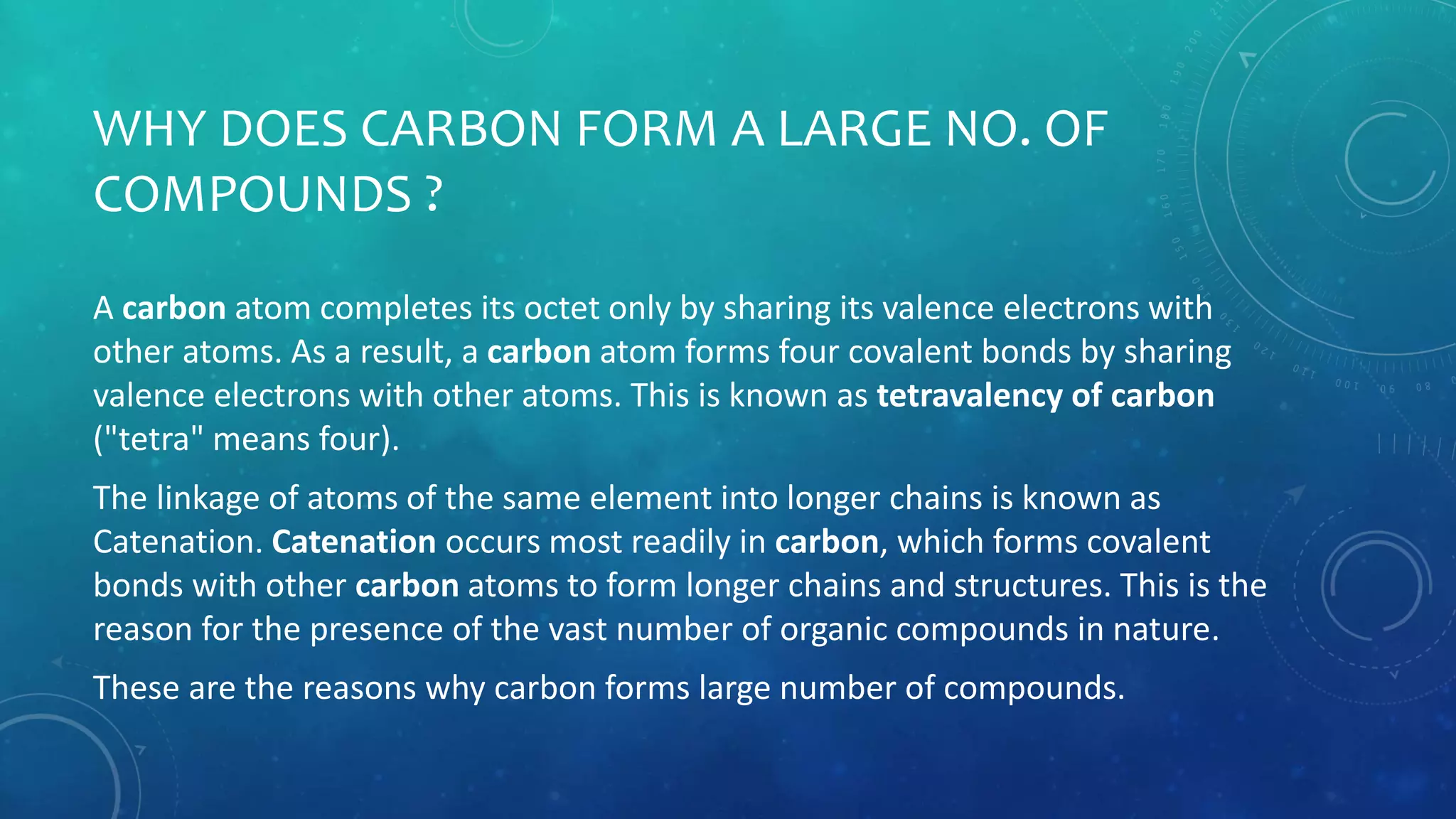 Carbon and its compounds by Aum Babariya | PPTX