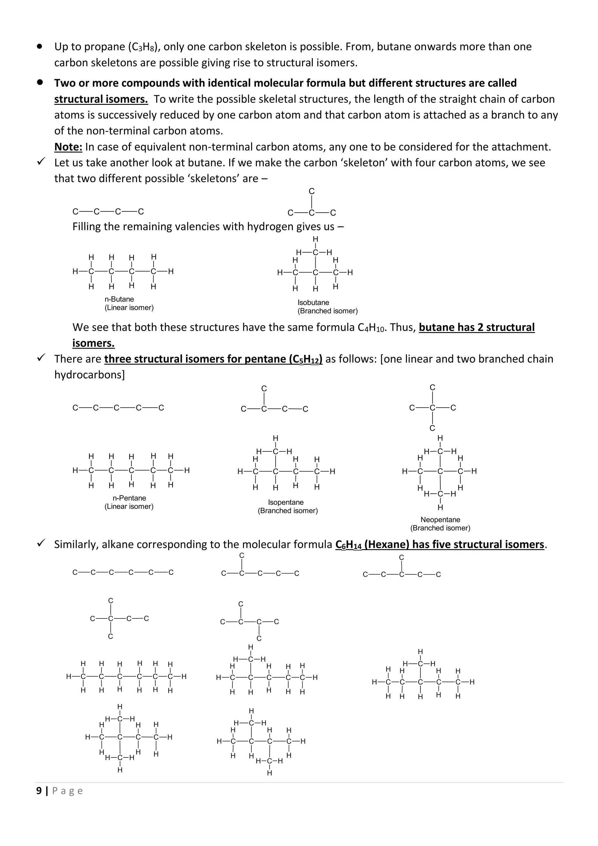 Carbon and it's compounds_notes PDf note | PDF