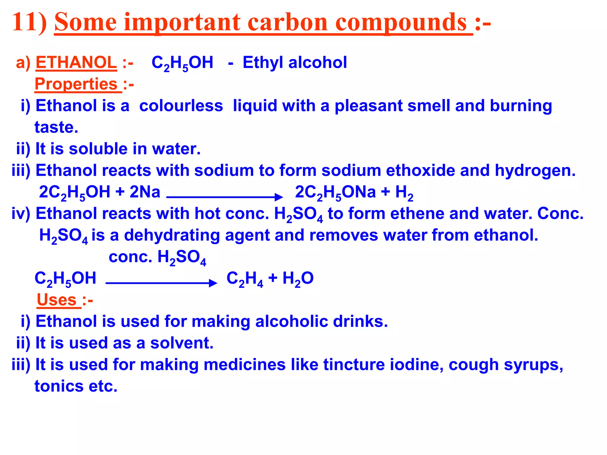 Carbon and its compounds ppt | PPTX