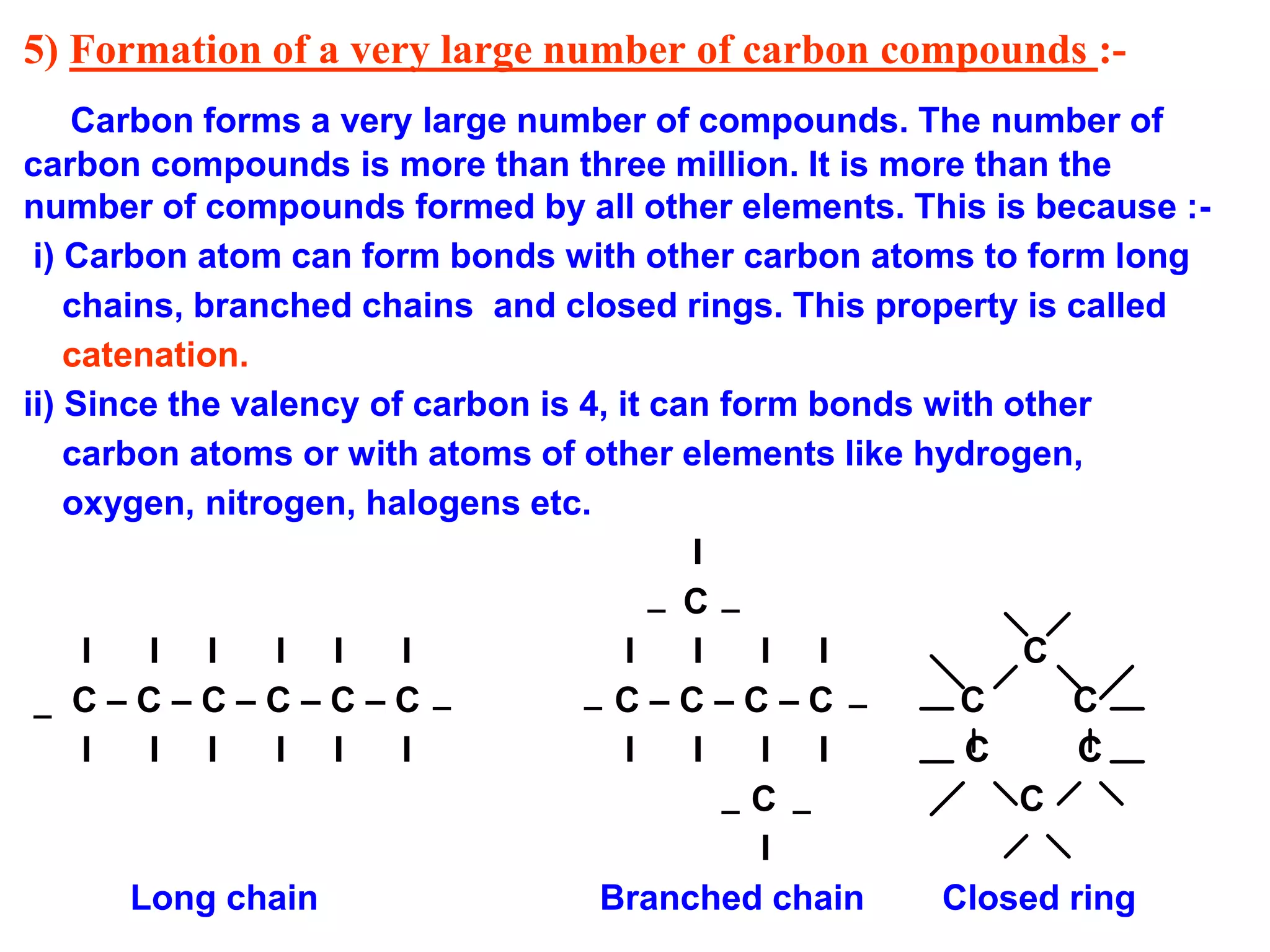 Carbon and its compounds ppt | PPTX