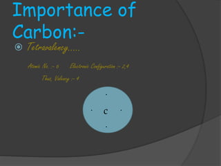 Carbon and its importance by jeswant gembali | PPTX