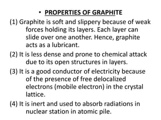 CARBON AND IT'S PROPTIES. The properties of carbon. | PPT