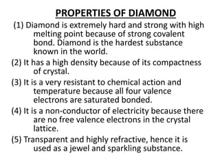 CARBON AND IT'S PROPTIES. The properties of carbon. | PPTX