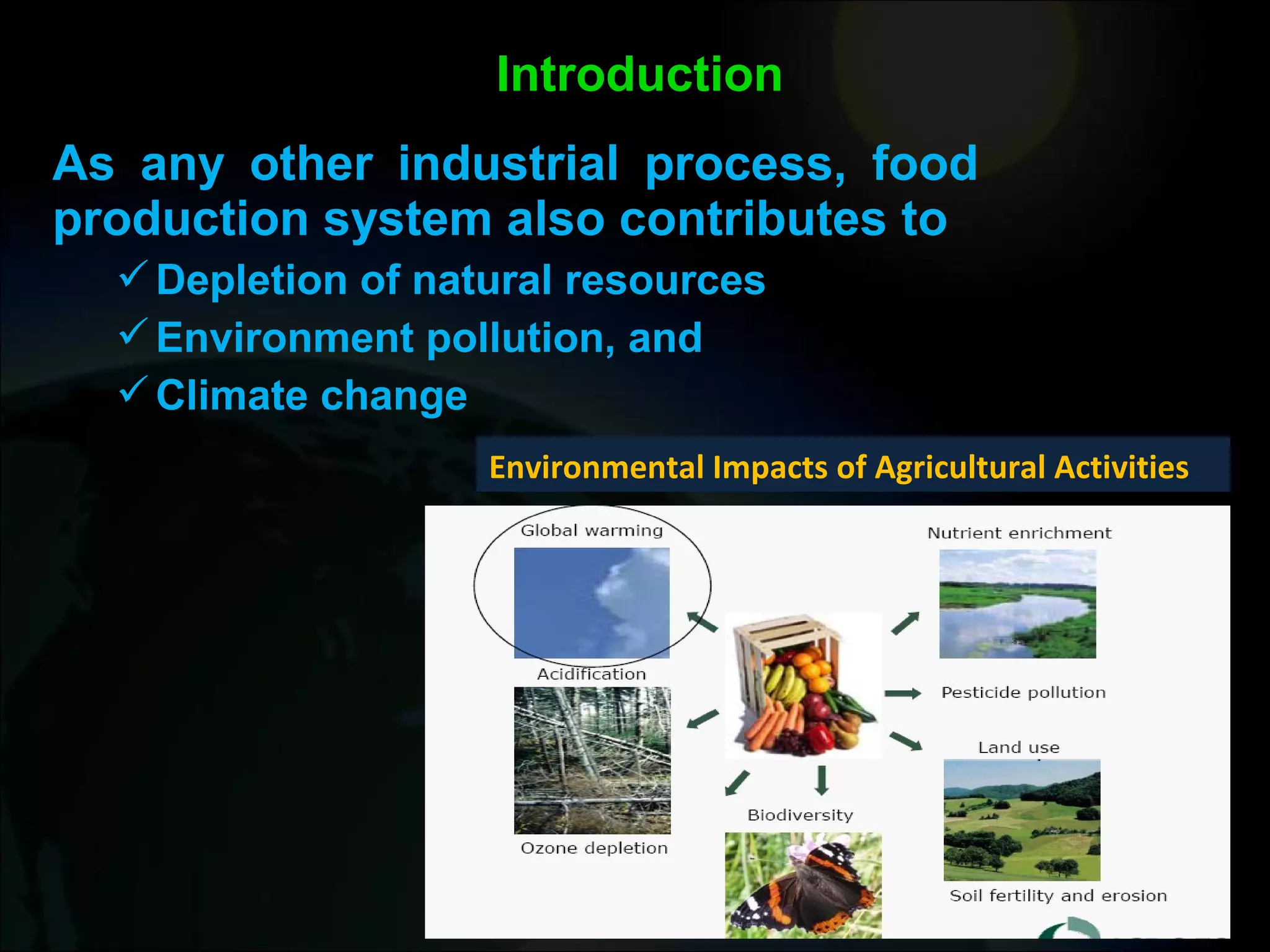 Carbon and nitrogen footprint for food crop production | PPT