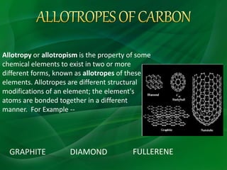 Carbon as a wonder compound | PPT