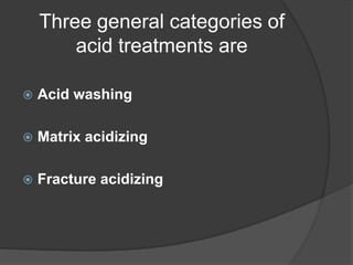 Carbonate Acidizing & design 142 | PPTX