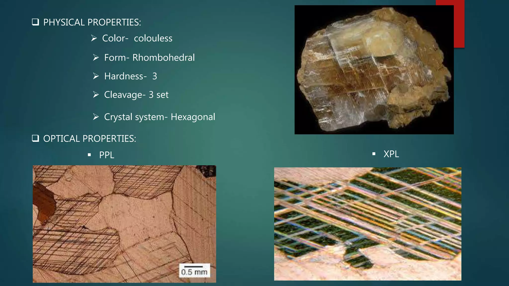 Carbonategroup of mineral | PPTX