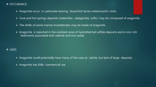 Carbonategroup of mineral | PPTX | Chemistry | Science