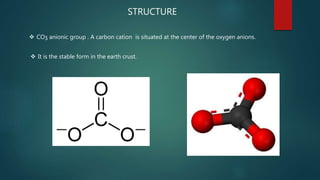 Carbonategroup of mineral | PPTX | Chemistry | Science