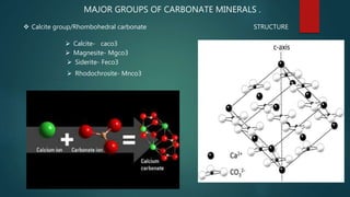 Carbonategroup of mineral | PPTX