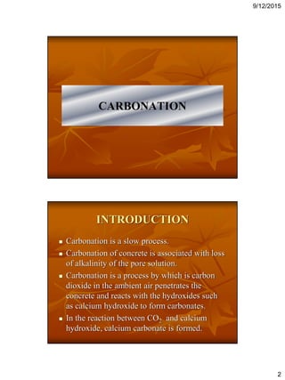 Carbonation | PDF