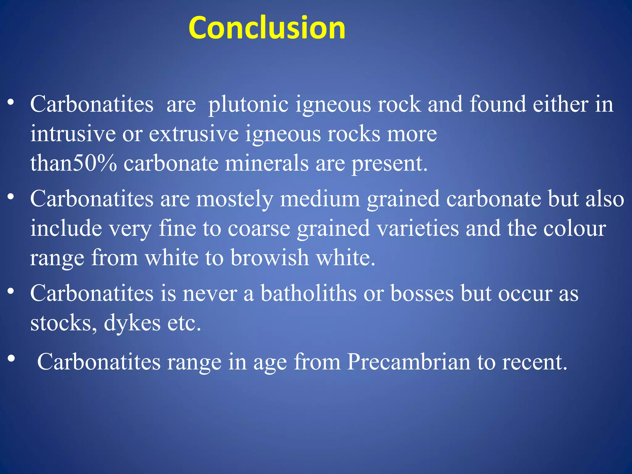 Carbonatites | PPT