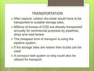 Carbon capture and storage technology | PPTX