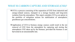 CARBON CAPTURE AND STORAGE.ppt FOR COLLEGEx | PPT