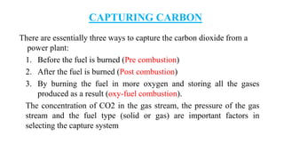 CARBON CAPTURE AND STORAGE.ppt FOR COLLEGEx | PPT