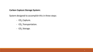 Carbon capture and storage | PPTX