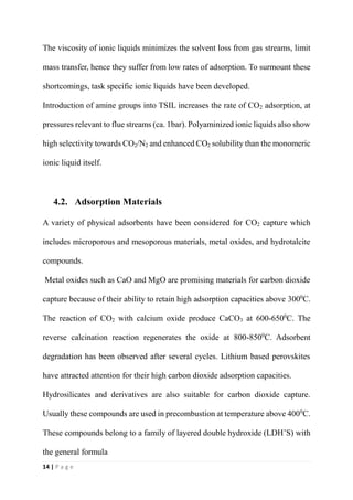 Carbon Dioxide Capture Technology | PDF