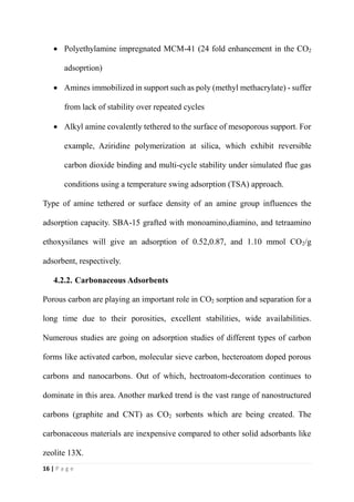 Carbon Dioxide Capture Technology | PDF