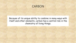 Carbon chemistry | PPTX