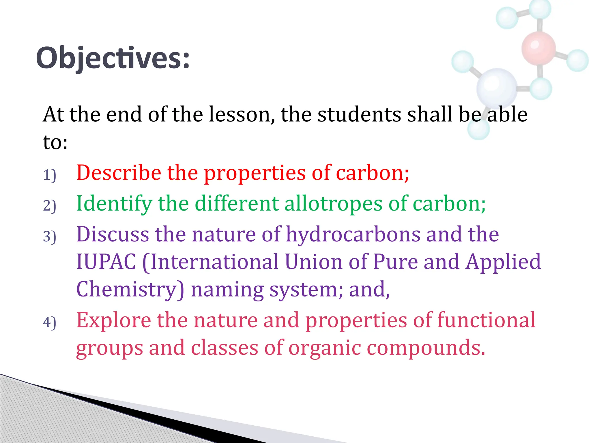 Carbon Chemistry, Functional Groups, properties of carbon | PPTX