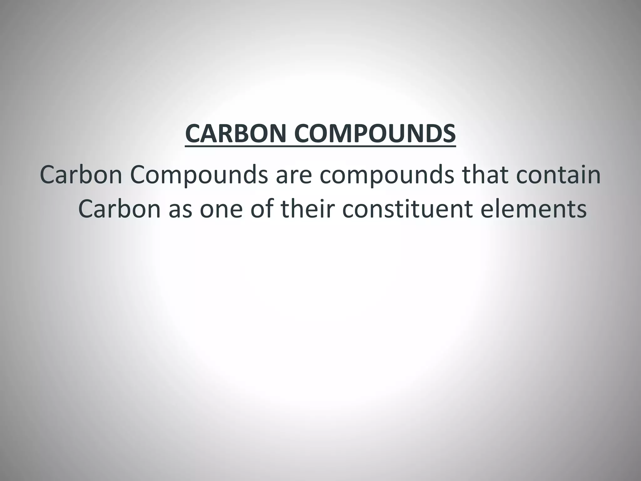 Carbon compound | PPTX