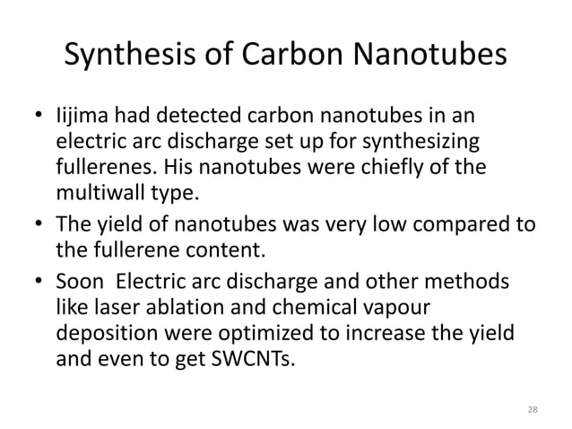 Carbon containing Nanomaterials: Fullerenes & Carbon nanotubes | PPTX ...