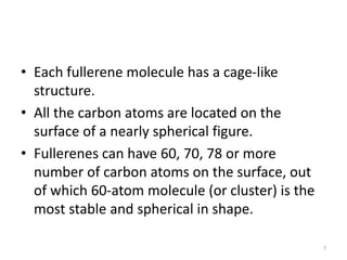 Carbon containing Nanomaterials: Fullerenes & Carbon nanotubes | PPTX