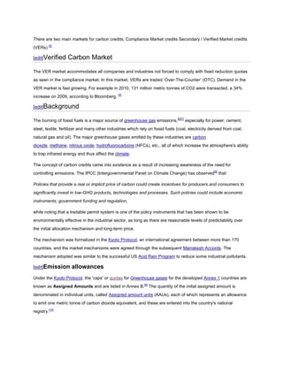 Carbon credit | PDF