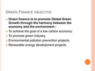 Carbon credit and green finance | PPTX