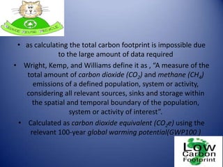 Carbon credits and carbon footprints | PPTX
