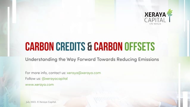 Carbon Credits & Carbon Offsets | PDF
