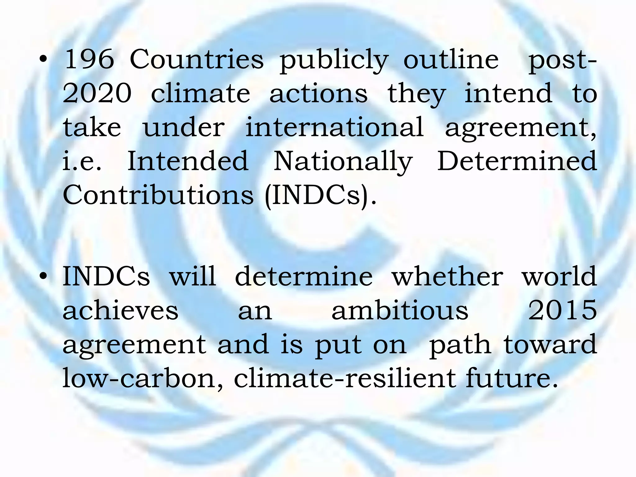 Carbon credits, indc and india | PPTX