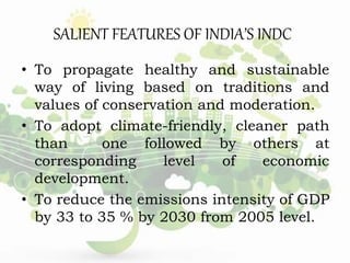 Carbon credits, indc and india | PPTX