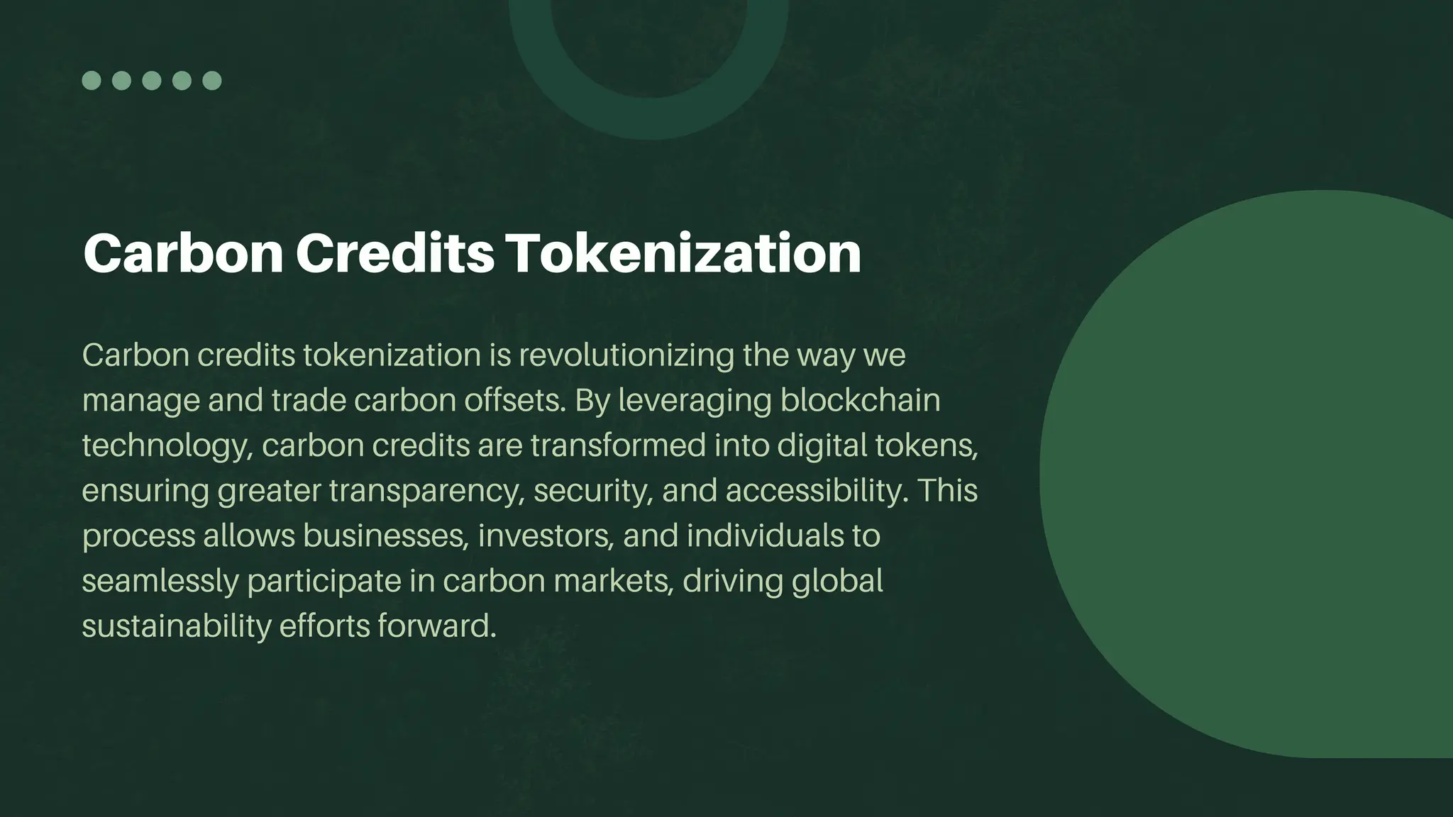 Carbon Credits Tokenization A Sustainable Revolution | PDF