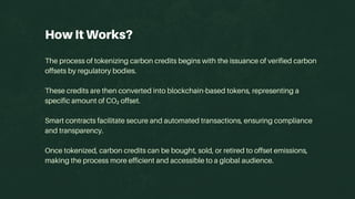 Carbon Credits Tokenization A Sustainable Revolution | PDF