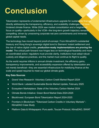 carbon credits and green bonds tokenization - By Garima Singh | PDF