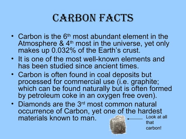 All About Carbon | PPT | Chemistry | Science