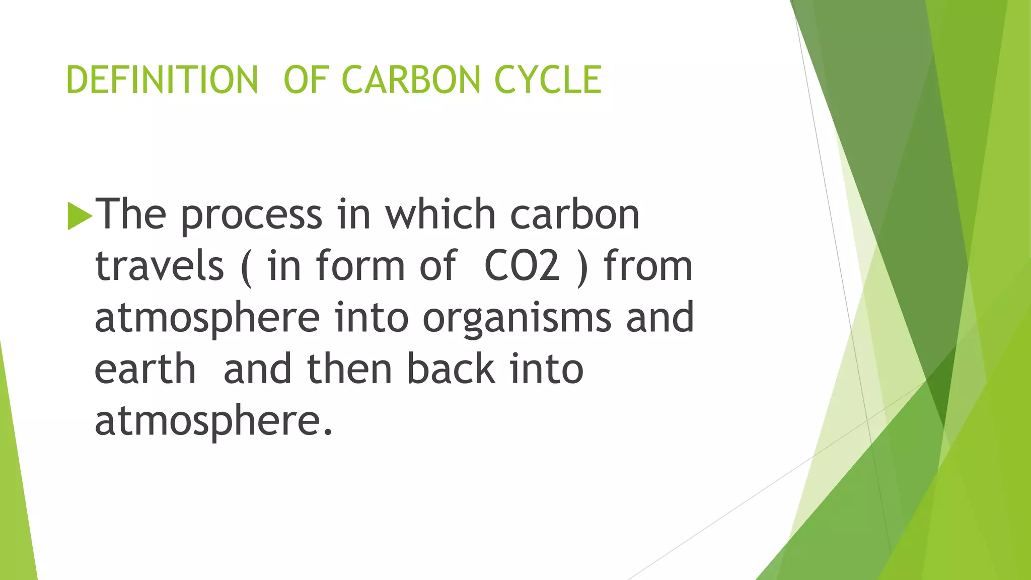 Carbon cycle ppt | PPTX