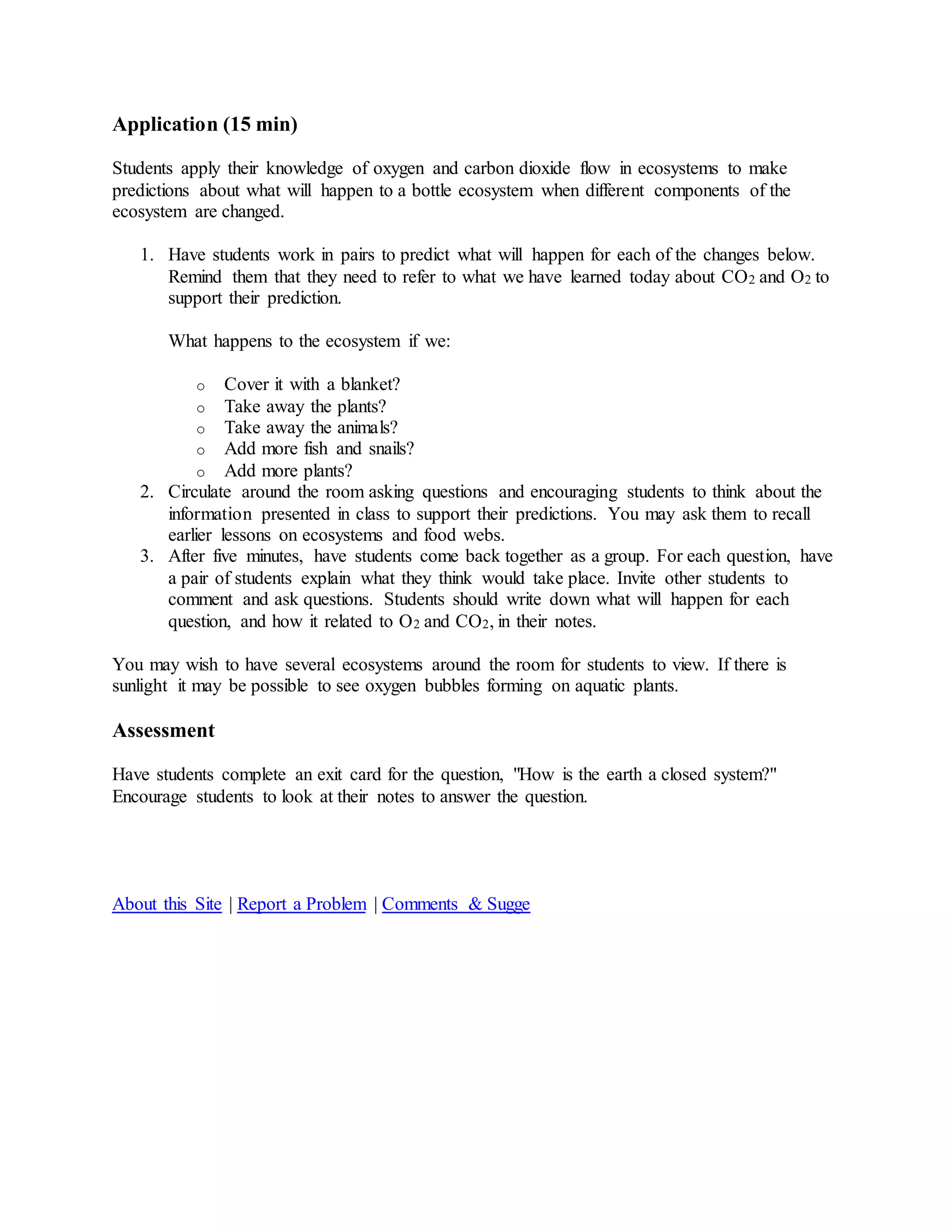 Carbon cycle lesson plan | DOCX