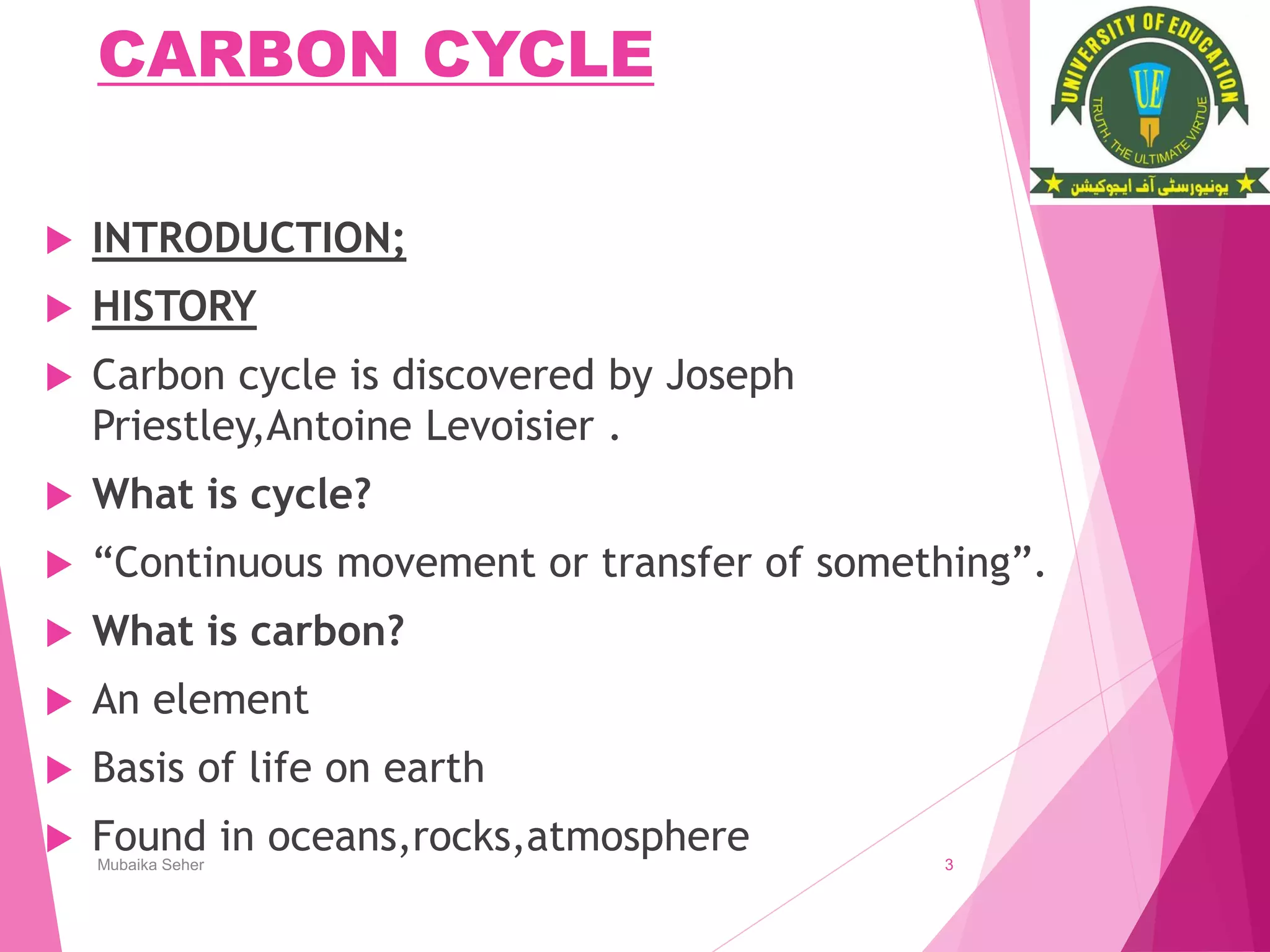 Carbon cycle notes | PDF