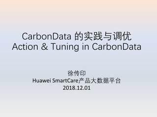 Action & Tuning in CarbonData | PPT